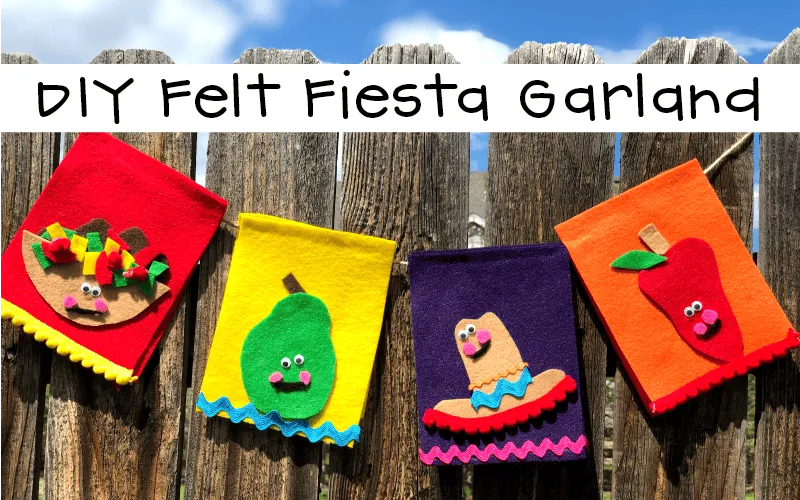Felt Fiesta Garland - Laura Kelly's Inklings