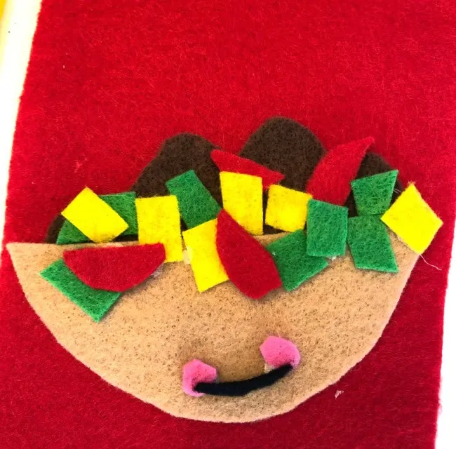 Felt Fiesta Garland - Laura Kelly's Inklings