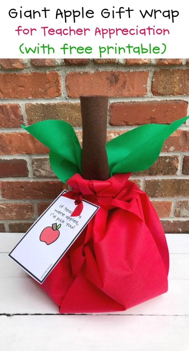 Giant Apple for the Teacher - Laura Kelly's Inklings