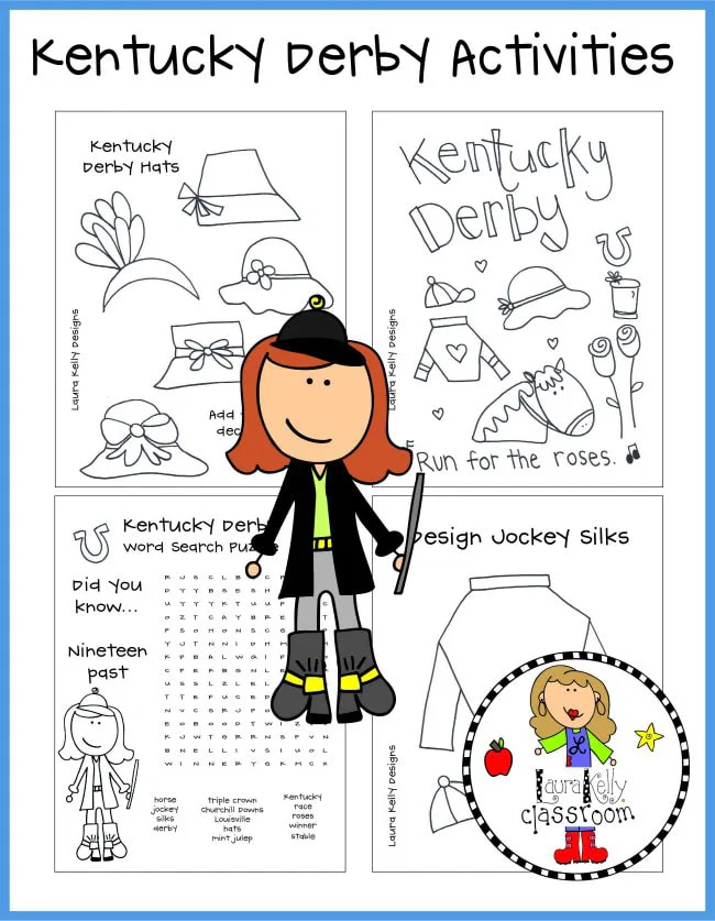 Fun Kentucky Derby Kid Activities and Printables - Laura Kelly's Inklings