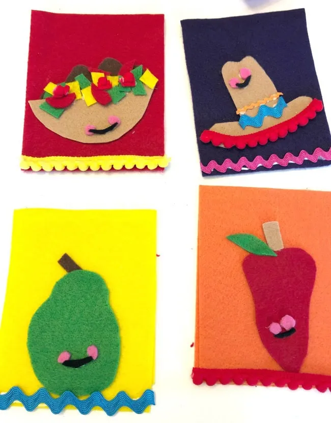 Felt Fiesta Garland - Laura Kelly's Inklings