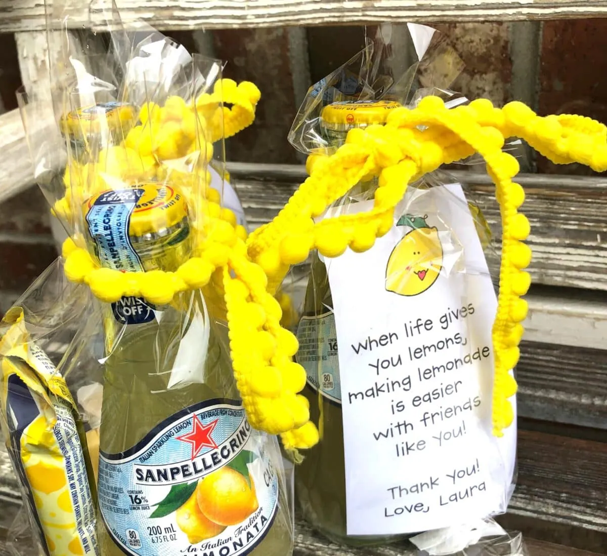 Lemonade Gift Tag Printable for Friends and Goody Bags