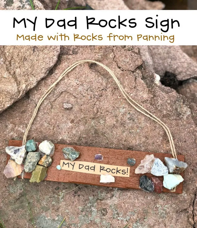 DIY Handmade Gift My Dad Rocks Father's Day Craft Project