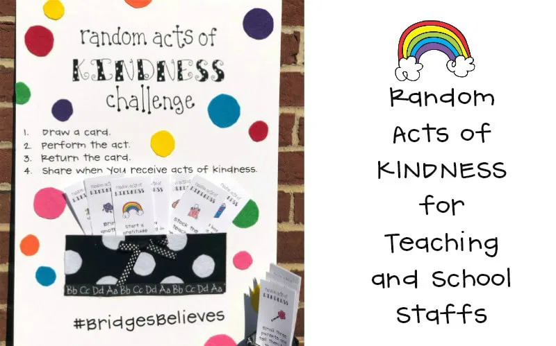 Random Acts of Kindness For a School Staff - Laura Kelly's Inklings