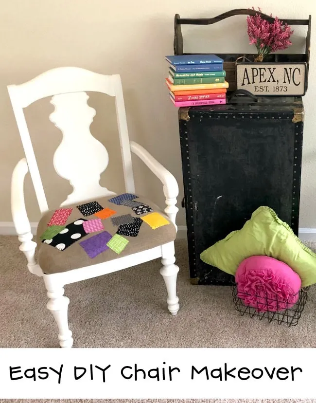 Easy DIY Chair Makeover with Paint, Patches and Oliso Mini Projet Iron