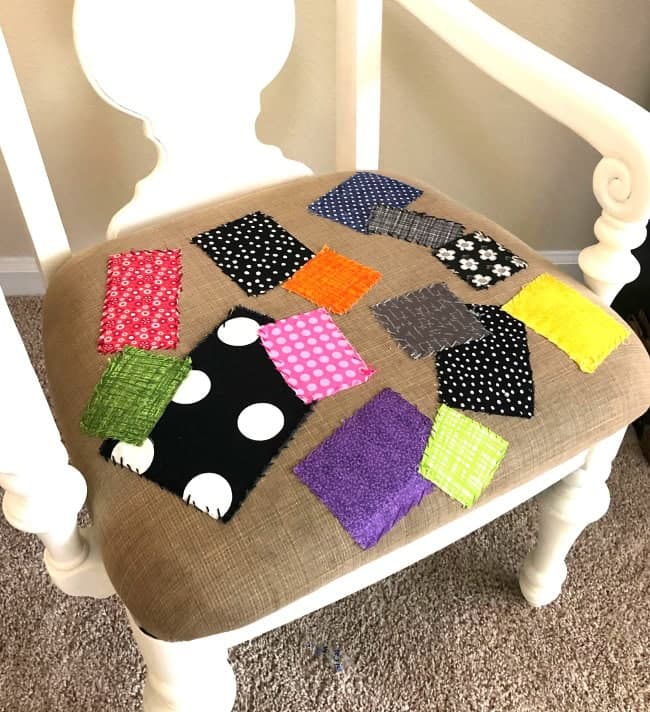 Easy DIY Chair Makeover with Paint, Patches and Oliso Mini Projet Iron