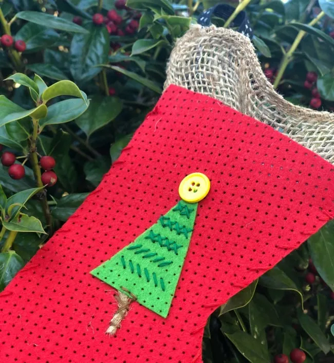 Stitchable Felt Mini Stocking Pattern - Laura Kelly's Inklings