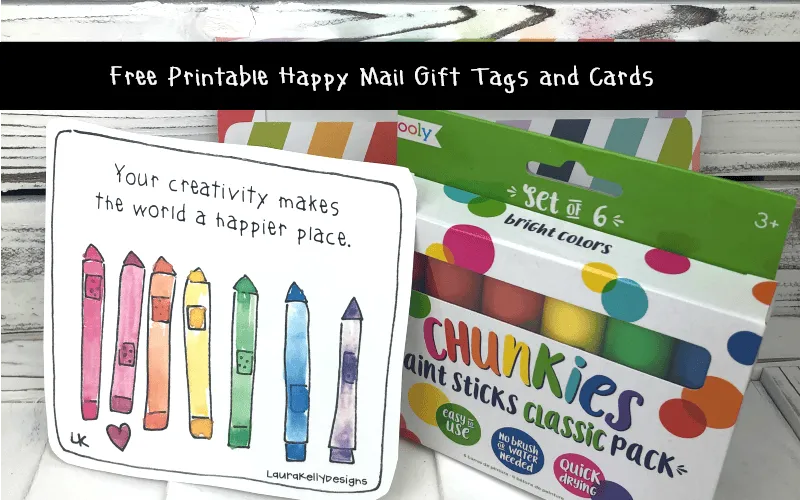 Happy Mail Gift Tags - Laura Kelly's Inklings