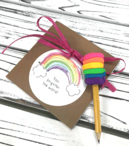 DIY Rainbow Erasers - Laura Kelly's Inklings
