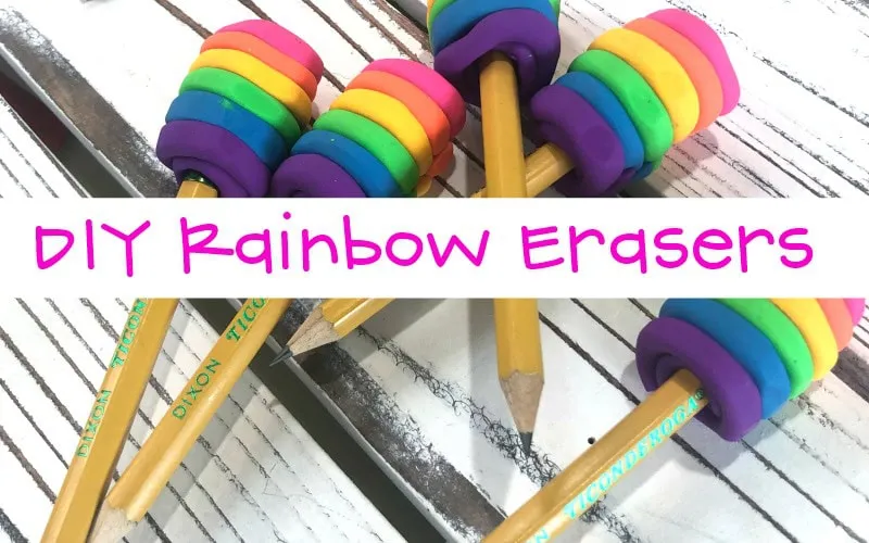 DIY Rainbow Erasers - Laura Kelly's Inklings