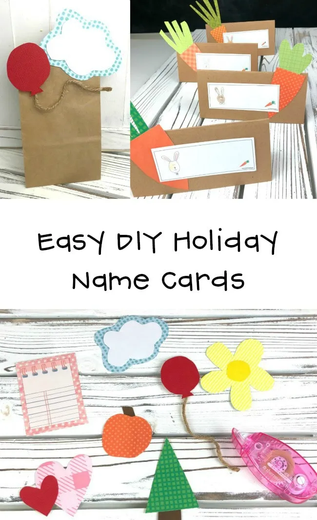 Easy DIY Holiday Name Cards - Laura Kelly's Inklings