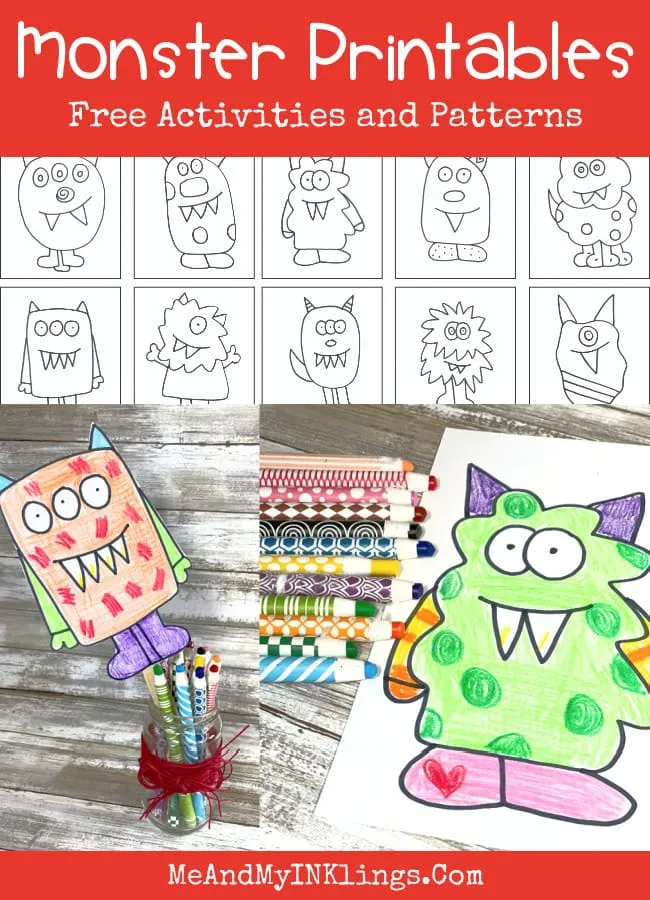 Monster Printables and Dollar Store Crafts for Kids - Laura Kelly's ...