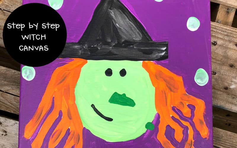 How to Paint a Witch Canvas - Laura Kelly's Inklings