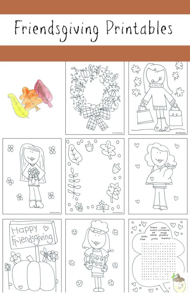 Friendsgiving Printables - Laura Kelly's Inklings