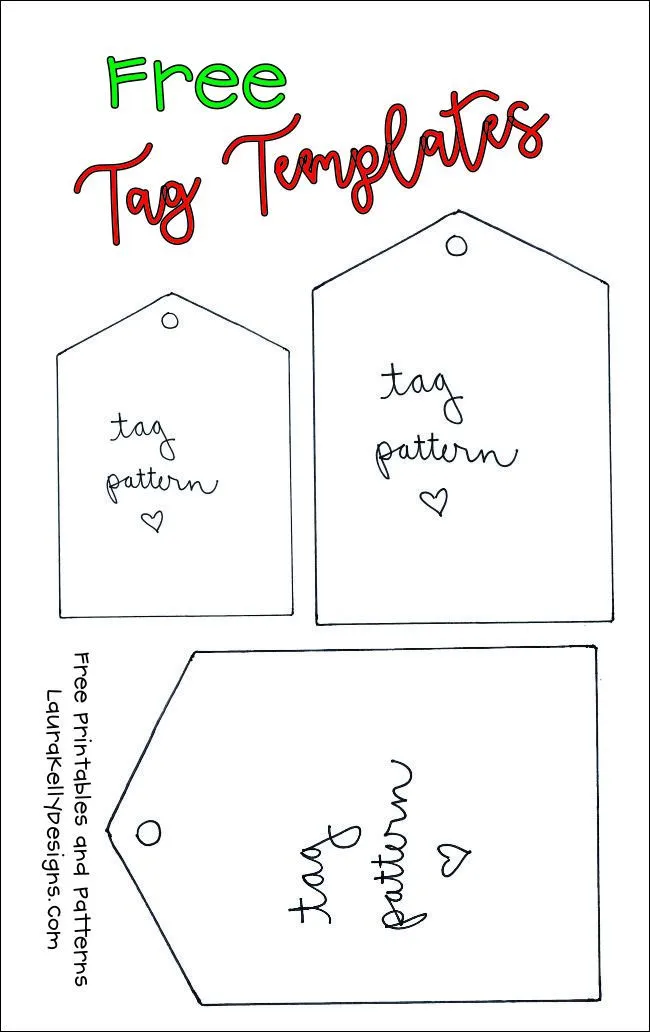 Free Tag Template - Laura Kelly's Inklings