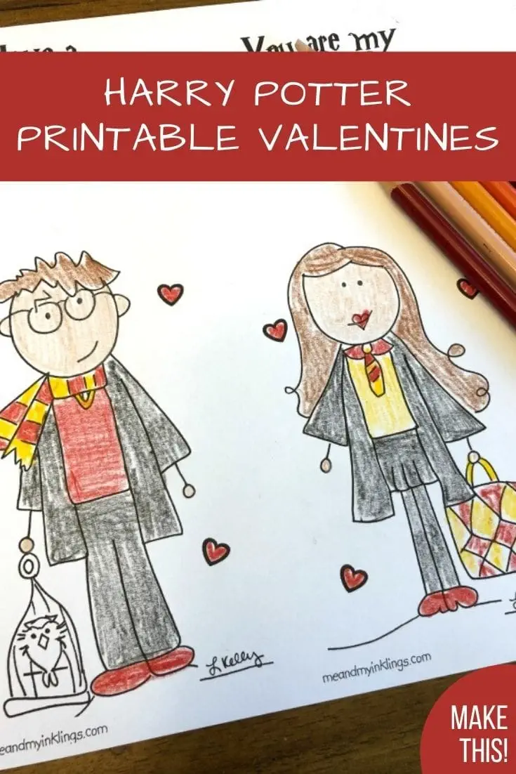Harry Potter Printable Valentines Cards And Puzzle Laura Kellys Inklings