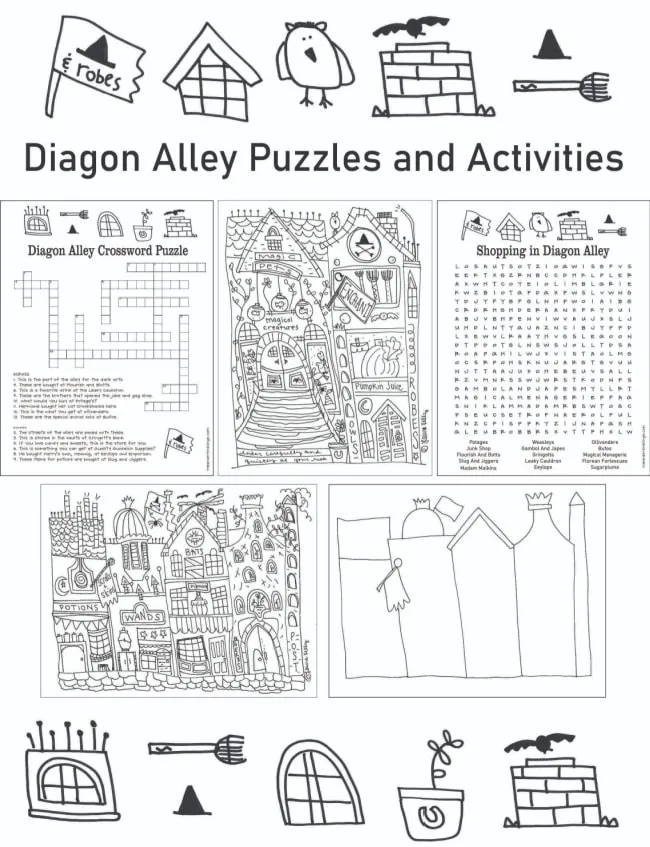 Diagon Alley Free Harry Potter Printables - Laura Kelly's Inklings