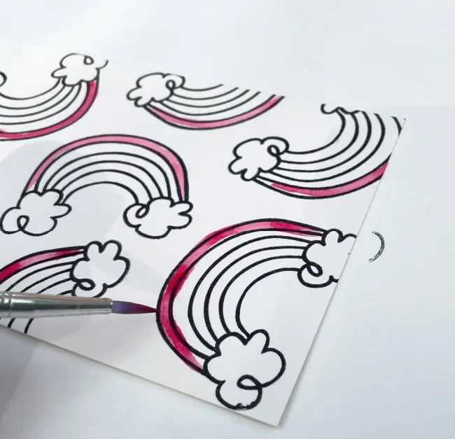 Water Color Painting With Clear Stamps - Laura Kelly's Inklings