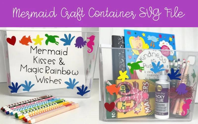 Mermaid Craft Container With SVG File - Laura Kelly's Inklings