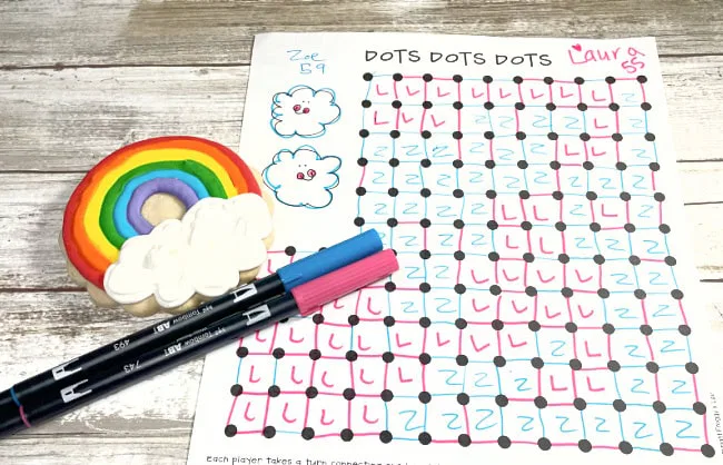 Roll a Rainbow Game Printable for Kids of All Ages - Laura Kelly's Inklings
