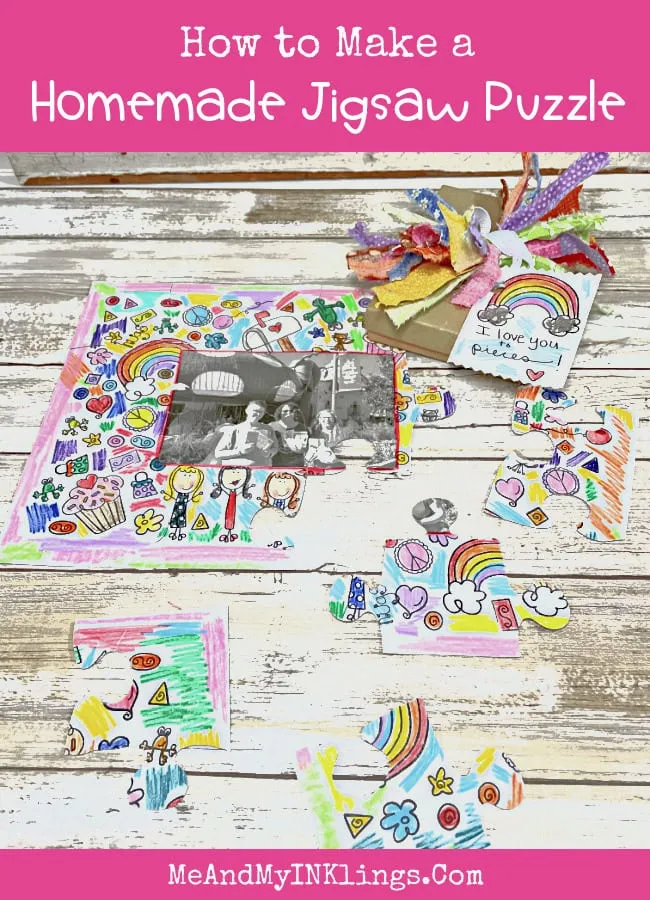 How To Make A Jigsaw Puzzle Gift - Laura Kelly's Inklings