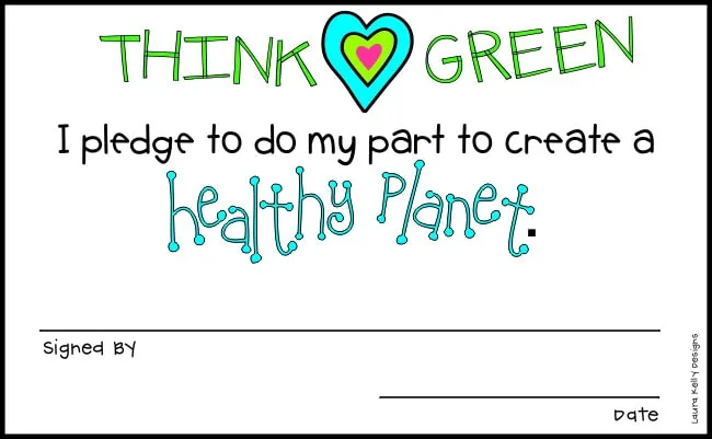 Coffee Filter Earth Day Craft With Printable Pledge - Laura Kelly's ...