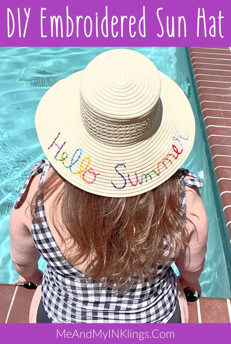 DIY Embroidered Sun Hat for Summer - Laura Kelly's Inklings