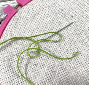 How to Cross Stitch a Topiary Key Ring - Laura Kelly's Inklings