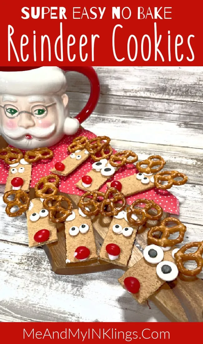 Reindeer Easy Christmas Cookies For Kids To Make - Laura Kelly's Inklings