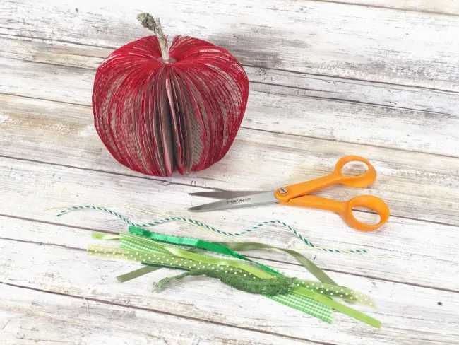 Recycled Book Apple Decor - Laura Kelly's Inklings