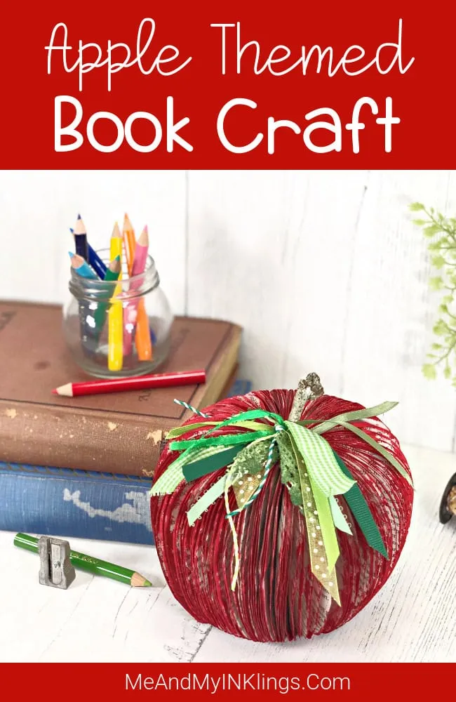 Recycled Book Apple Decor - Laura Kelly's Inklings