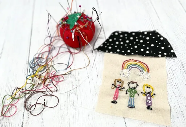 How To Use Stamps for Embroidery Pattern - Laura Kelly's Inklings