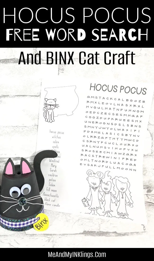 Free Word Search Puzzle Hocus Pocus Crafts - Laura Kelly's Inklings