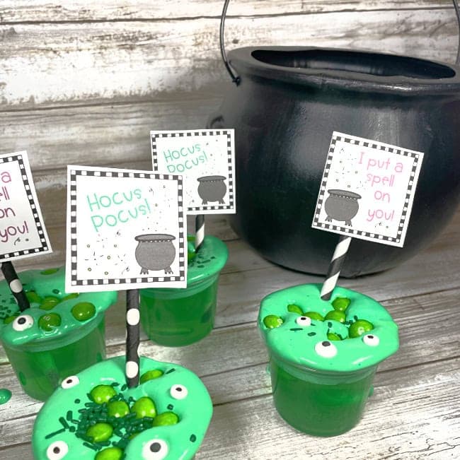 Hocus Pocus Crafts Witch's Brew Jello Dessert - Laura Kelly's Inklings