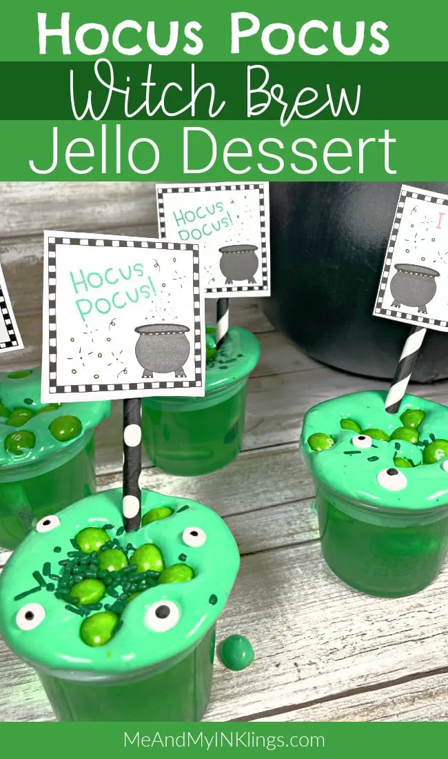 Hocus Pocus Crafts Witch's Brew Jello Dessert - Laura Kelly's Inklings