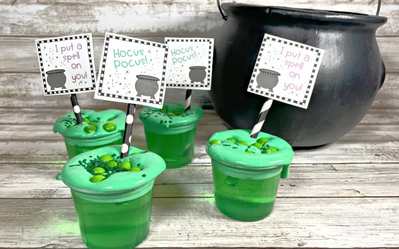 Hocus Pocus Crafts Witch's Brew Jello Dessert - Laura Kelly's Inklings