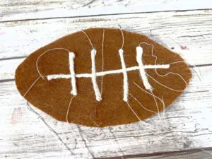 Football Shaped DIY Beanbags - Laura Kelly's Inklings