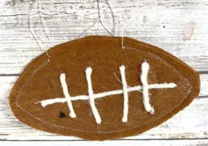 Football Shaped DIY Beanbags - Laura Kelly's Inklings