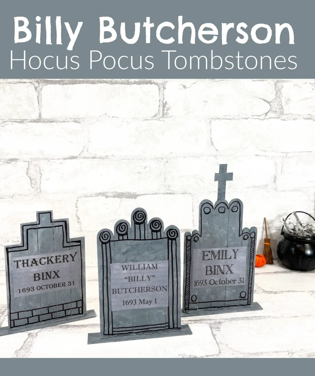 Who Is Billy Butcherson Hocus Pocus Crafts - Laura Kelly's Inklings