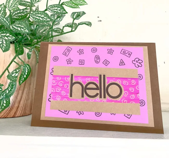 Oh Hello DIY Foil Cards with Stamps - Laura Kelly's Inklings