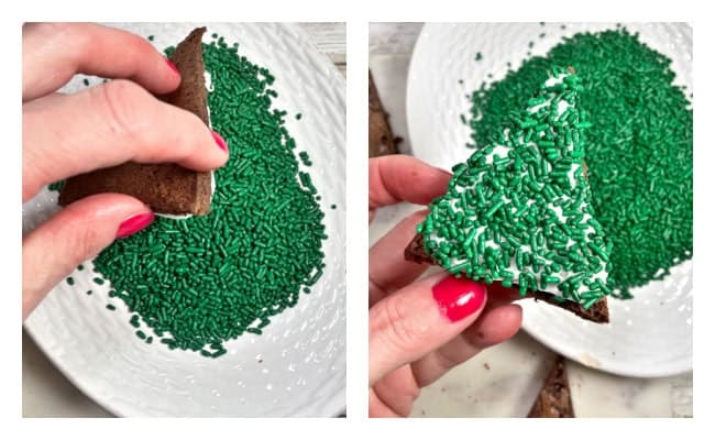 Decorated Christmas Tree Brownies for the Holidays - Laura Kelly's Inklings