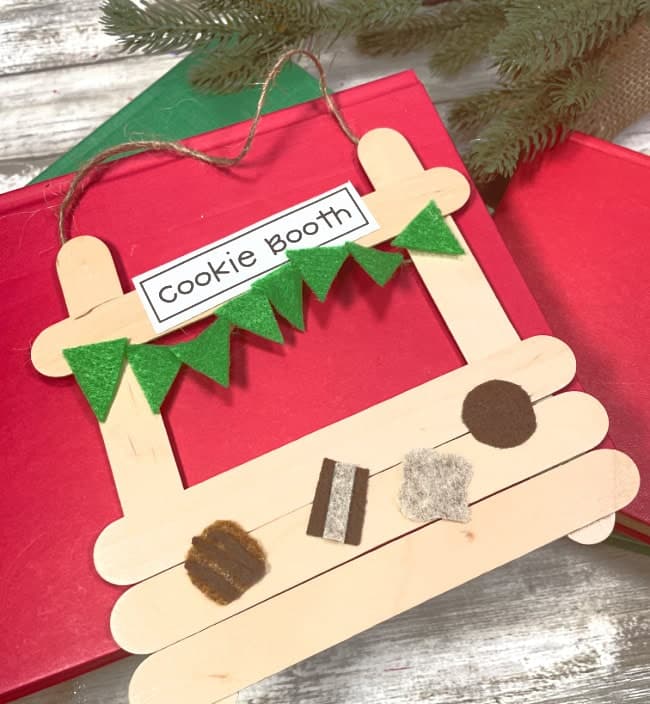 Cookie Booth Ornament Girl Scout Craft Ideas - Laura Kelly's Inklings