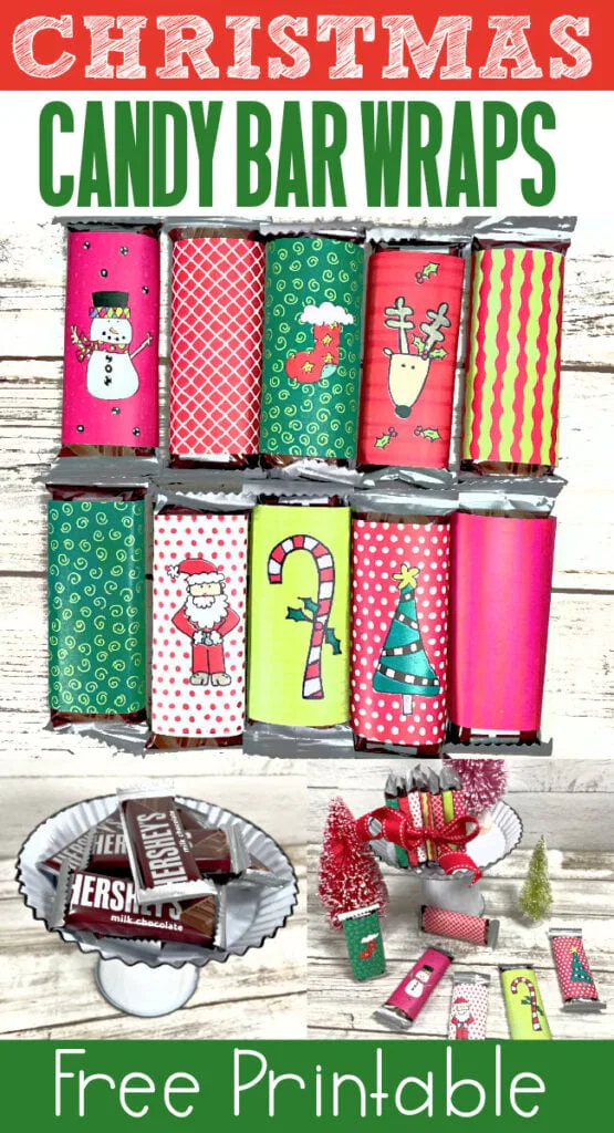 Free Printable Candy Bar Wrappers for Christmas - Laura Kelly's Inklings