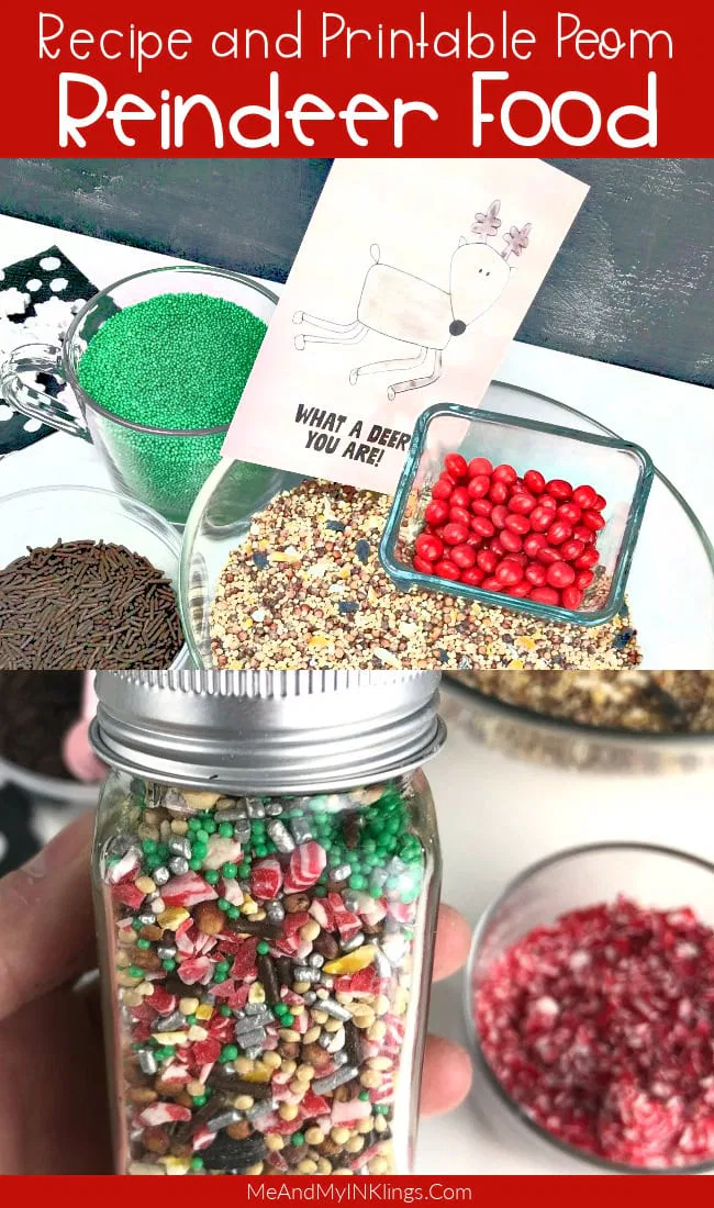 DIY Magical Reindeer Food Poem Free Printable - Laura Kelly's Inklings