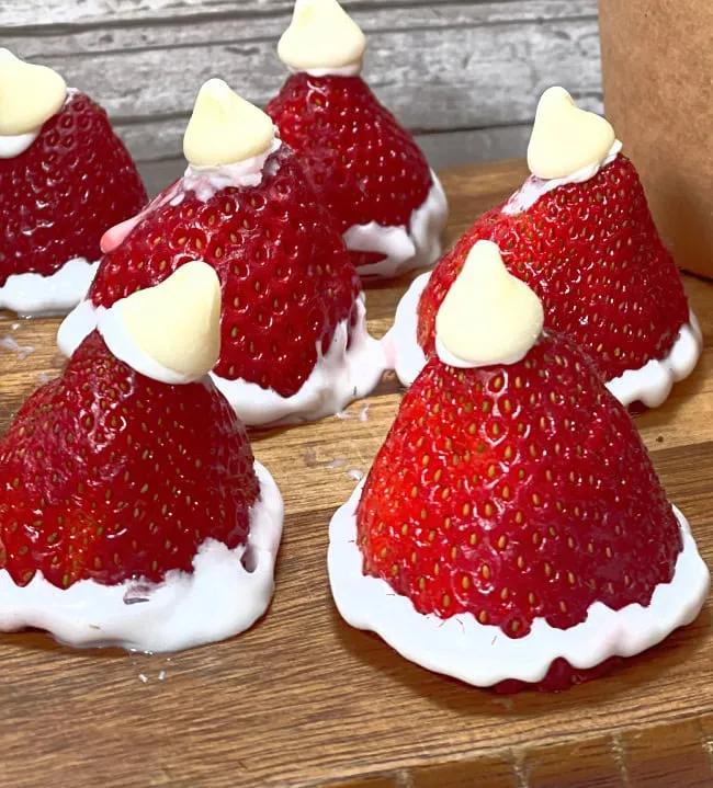 Recipe for Strawberry Santa Claus Snacks - Laura Kelly's Inklings