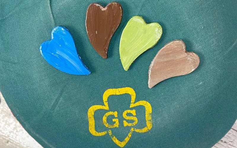 Heart Shaped Clay Tokens - Laura Kelly's Inklings