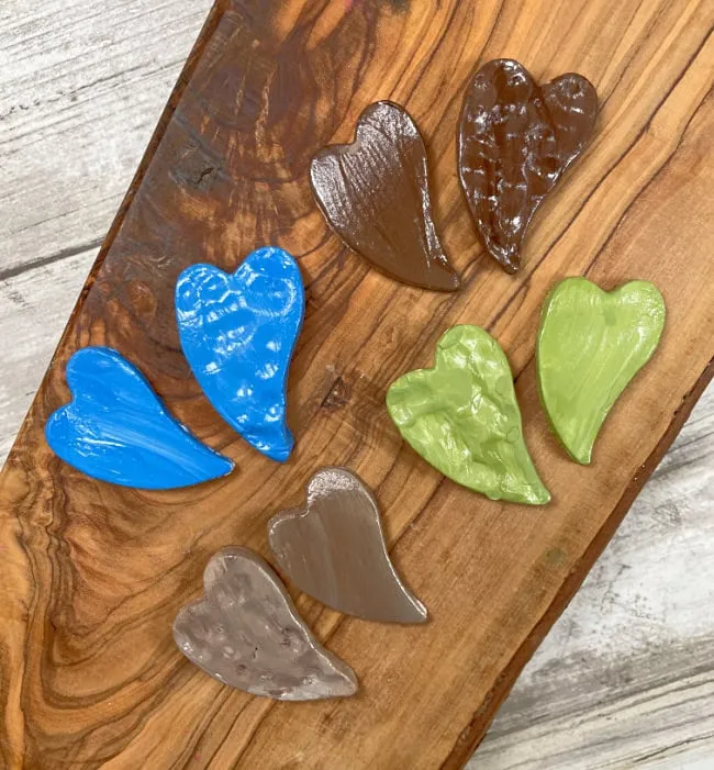 Heart Shaped Clay Tokens - Laura Kelly's Inklings