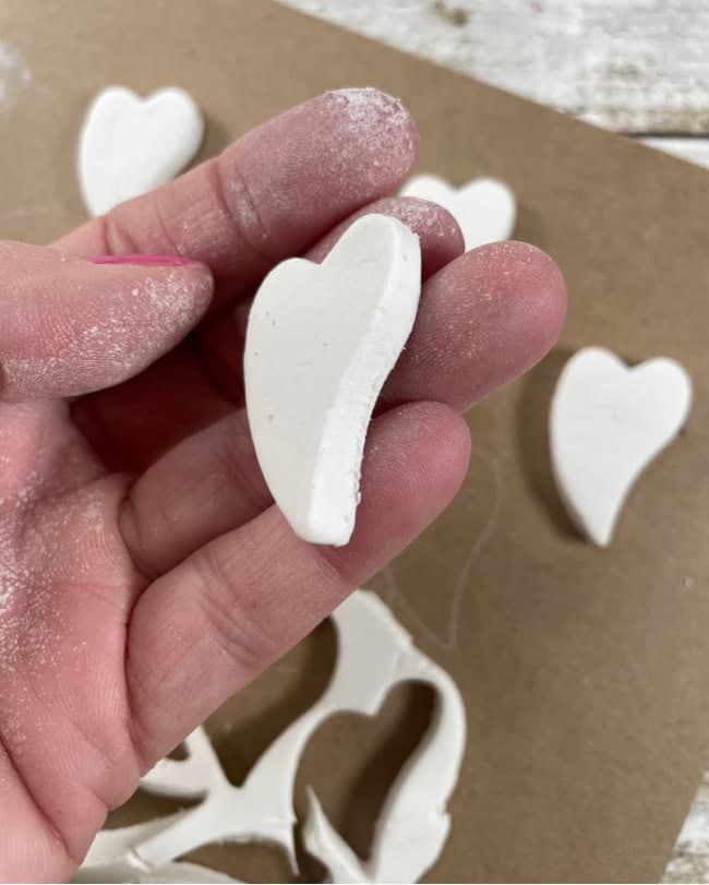 Heart Shaped Clay Tokens - Laura Kelly's Inklings