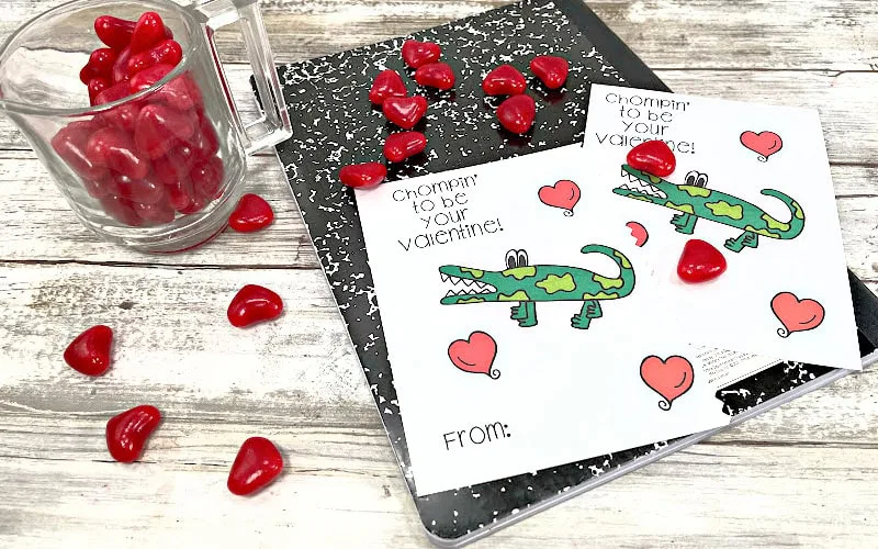 Free Alligator Valentine Printable - Laura Kelly's Inklings