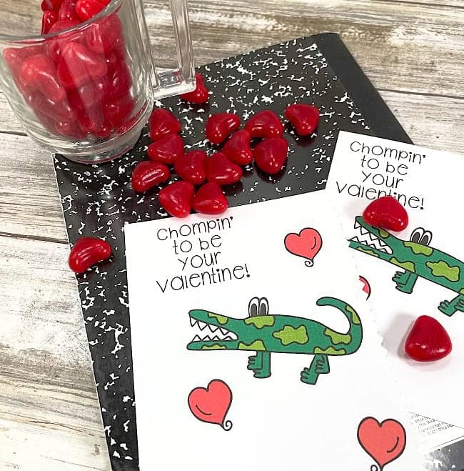Free Alligator Valentine Printable - Laura Kelly's Inklings